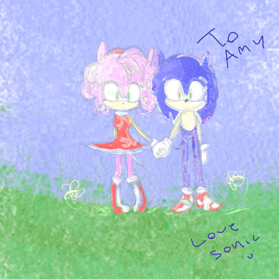 To Amy Love From Sonic By Lindo Sonido On Deviantart