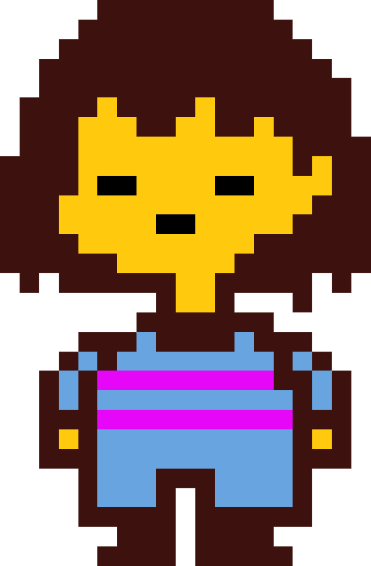 Undertale Frisk Front By Ldinos On Deviantart