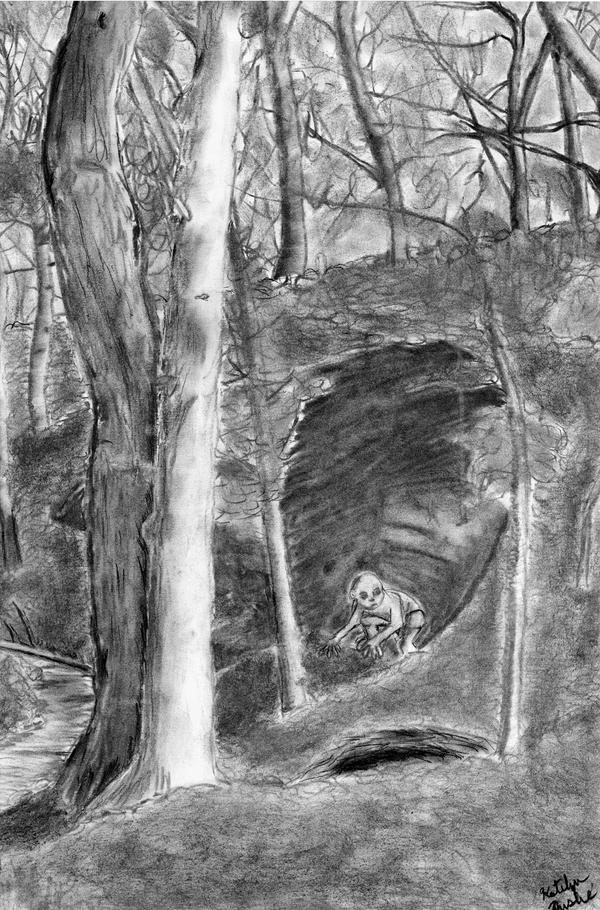 Gollum Beneath the Trees by KRRouse on DeviantArt