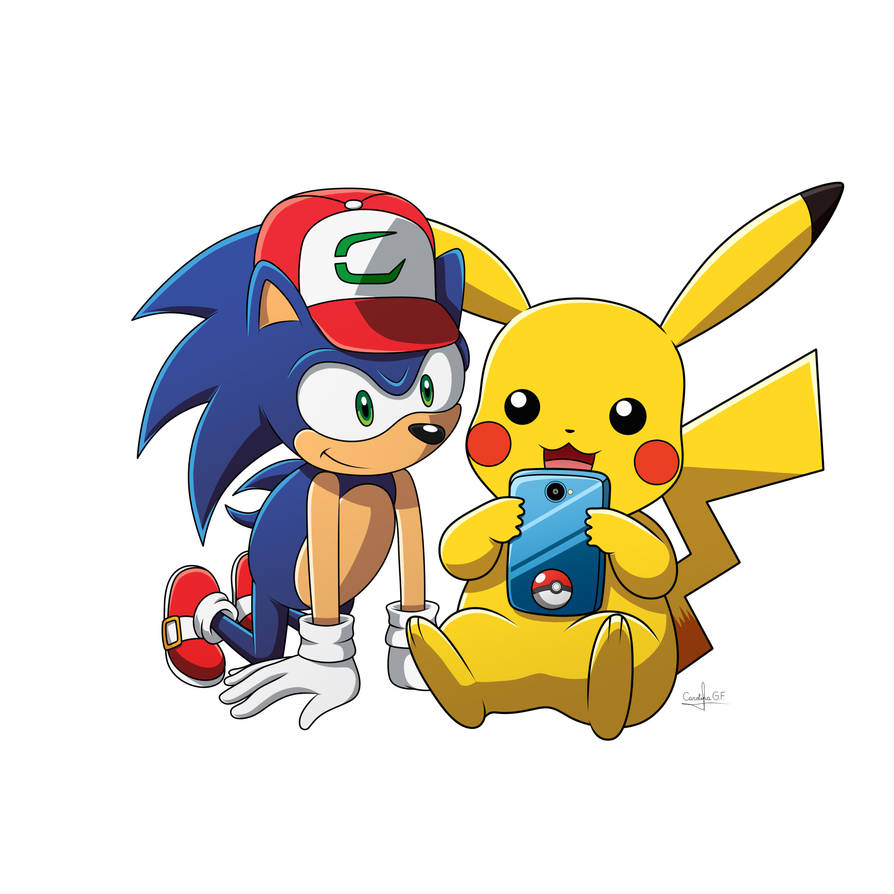Sonic And Pikachu By Iridalaoi On Deviantart