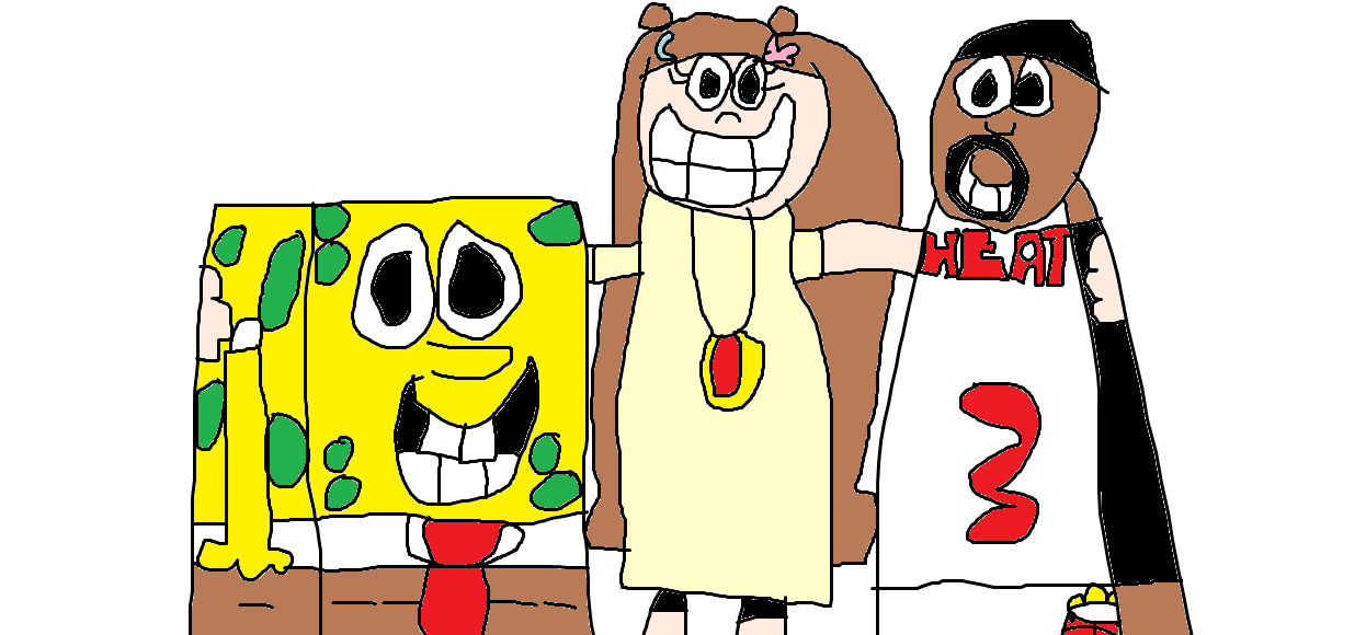 Alicia Hanging Out With Spongebob And Dwyane Wade By Kalson67thenbafan On Deviantart