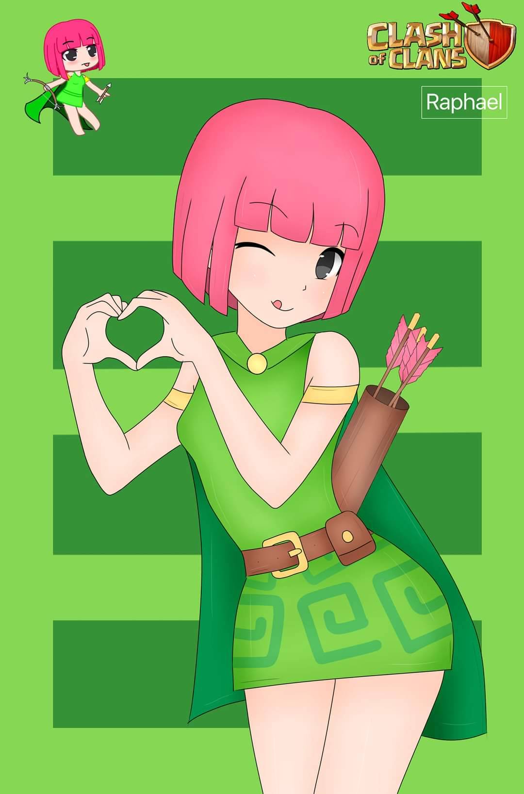 Archer Clash Of Clans In Animeold By Raphael143 On Deviantart