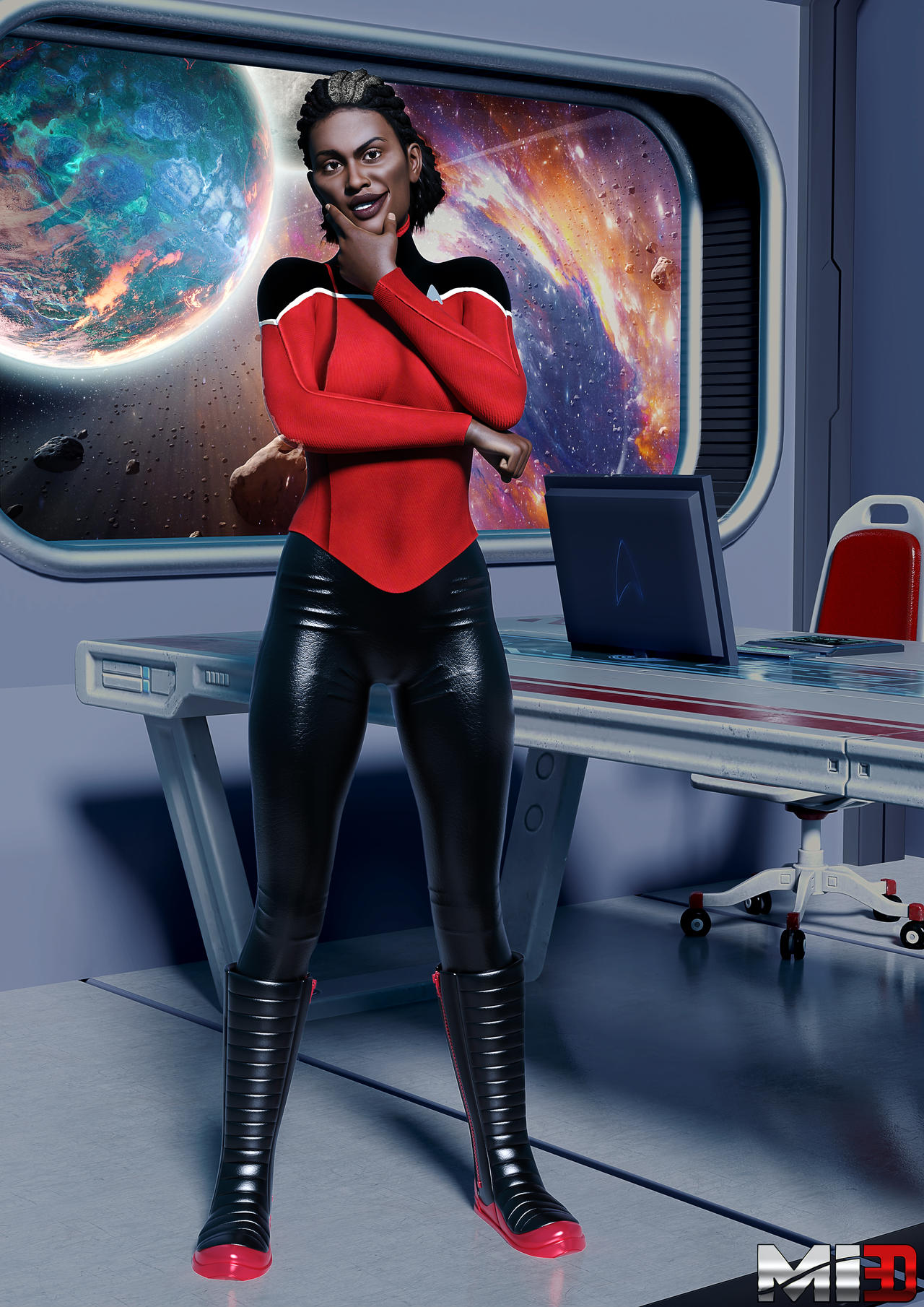 Captain Carol Freeman St Lower Decks By Mi3dart On Deviantart
