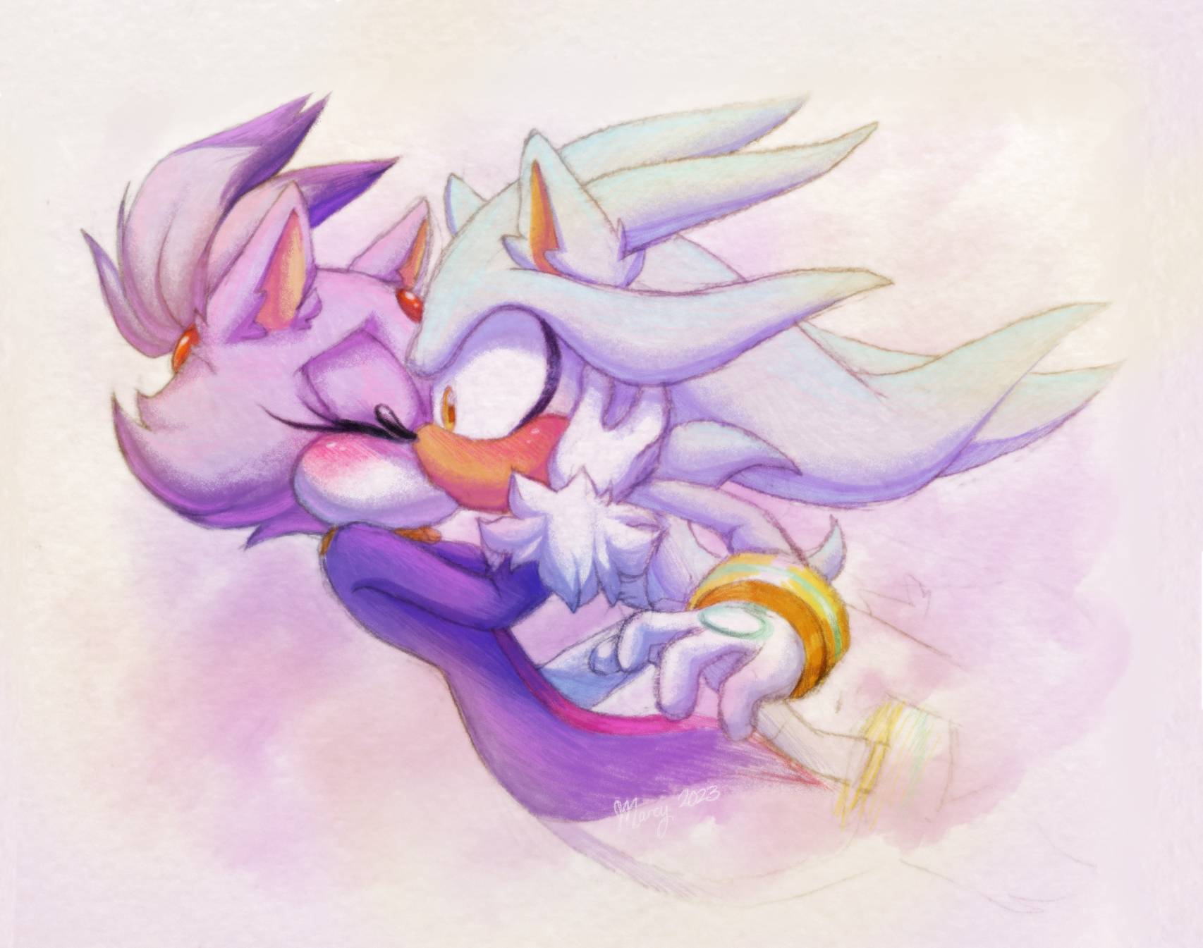 Silver X Blaze By Sn0wyangel On Deviantart