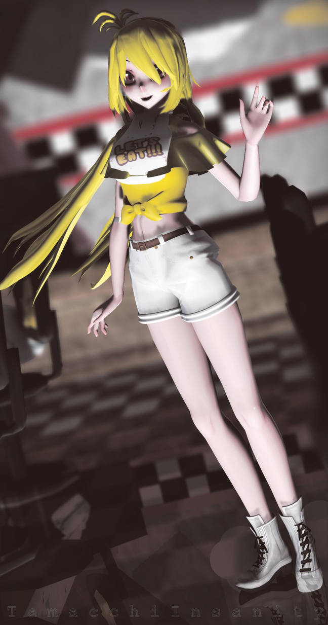 {mmd X Fnaf} Chicaa By Sir Tamachee On Deviantart