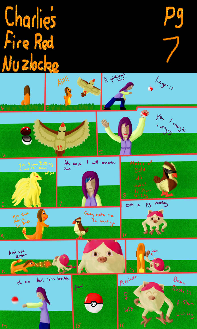 Charlies Fire Red Nuzlocke Pg 8 By Ashen Artistry On Deviantart