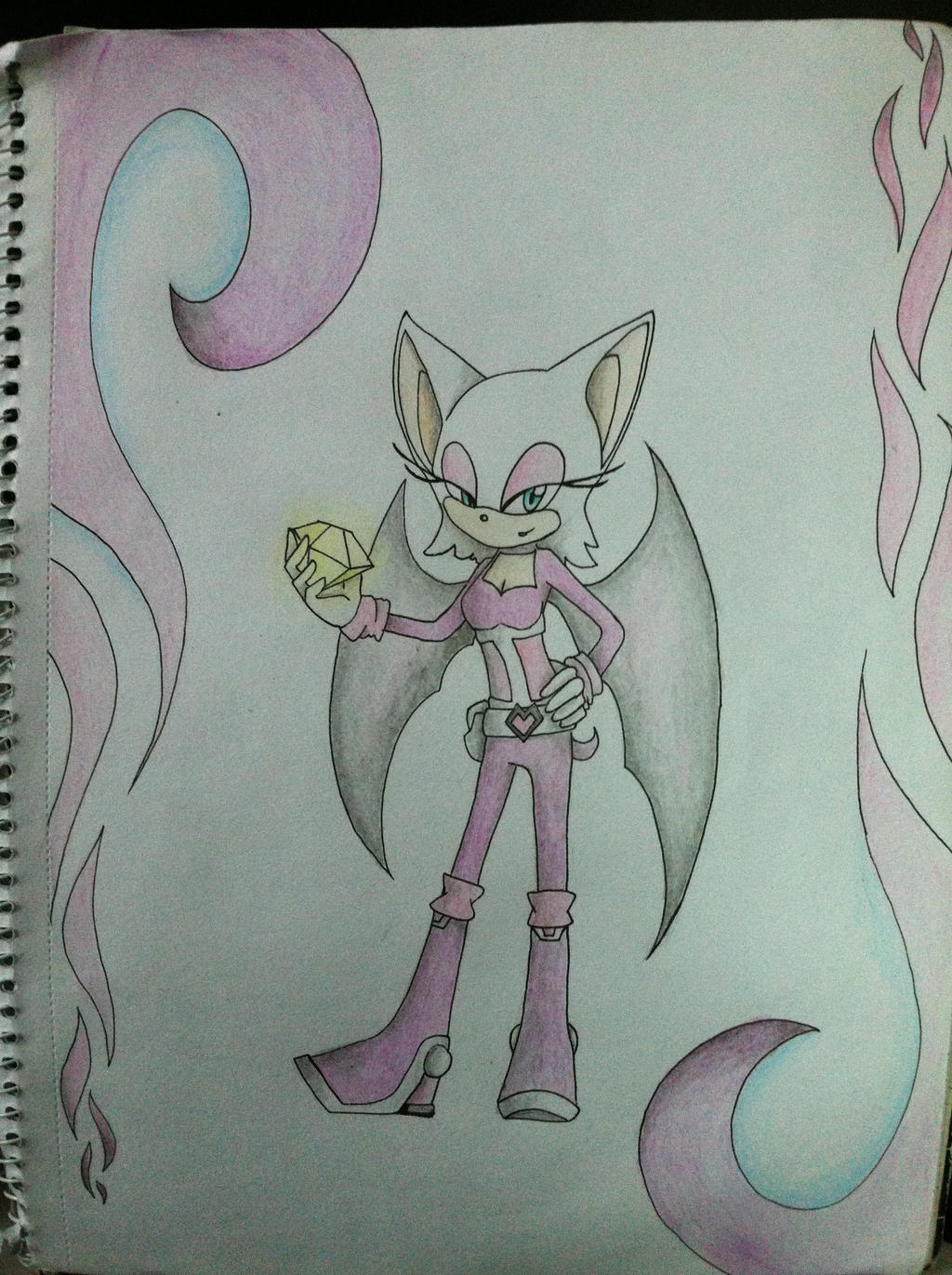 Rouge The Bat Sonic Heroes Outfit By Ultimate Galaxy On Deviantart