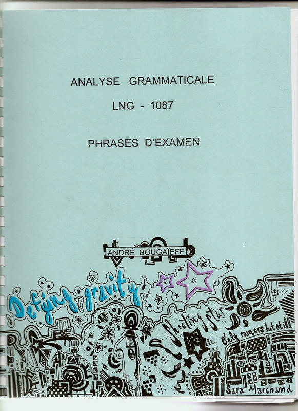 Cover of a French grammar book by VeluxePearl on DeviantArt