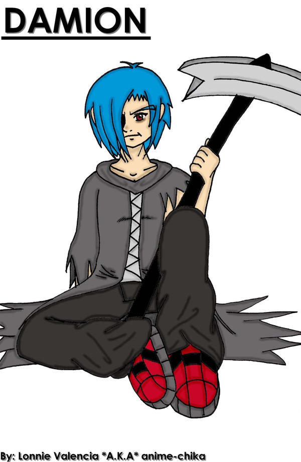 Damion sitting by LillithMalice on DeviantArt