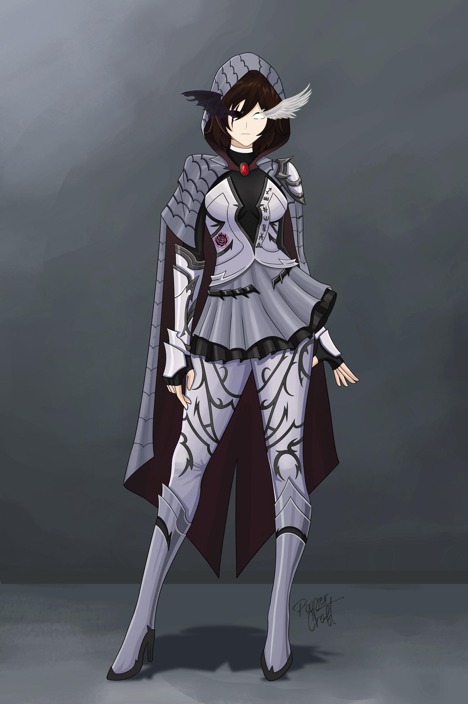 Rwby X Dmc Ruby Rose Devil Trigger By Papercroft On Deviantart