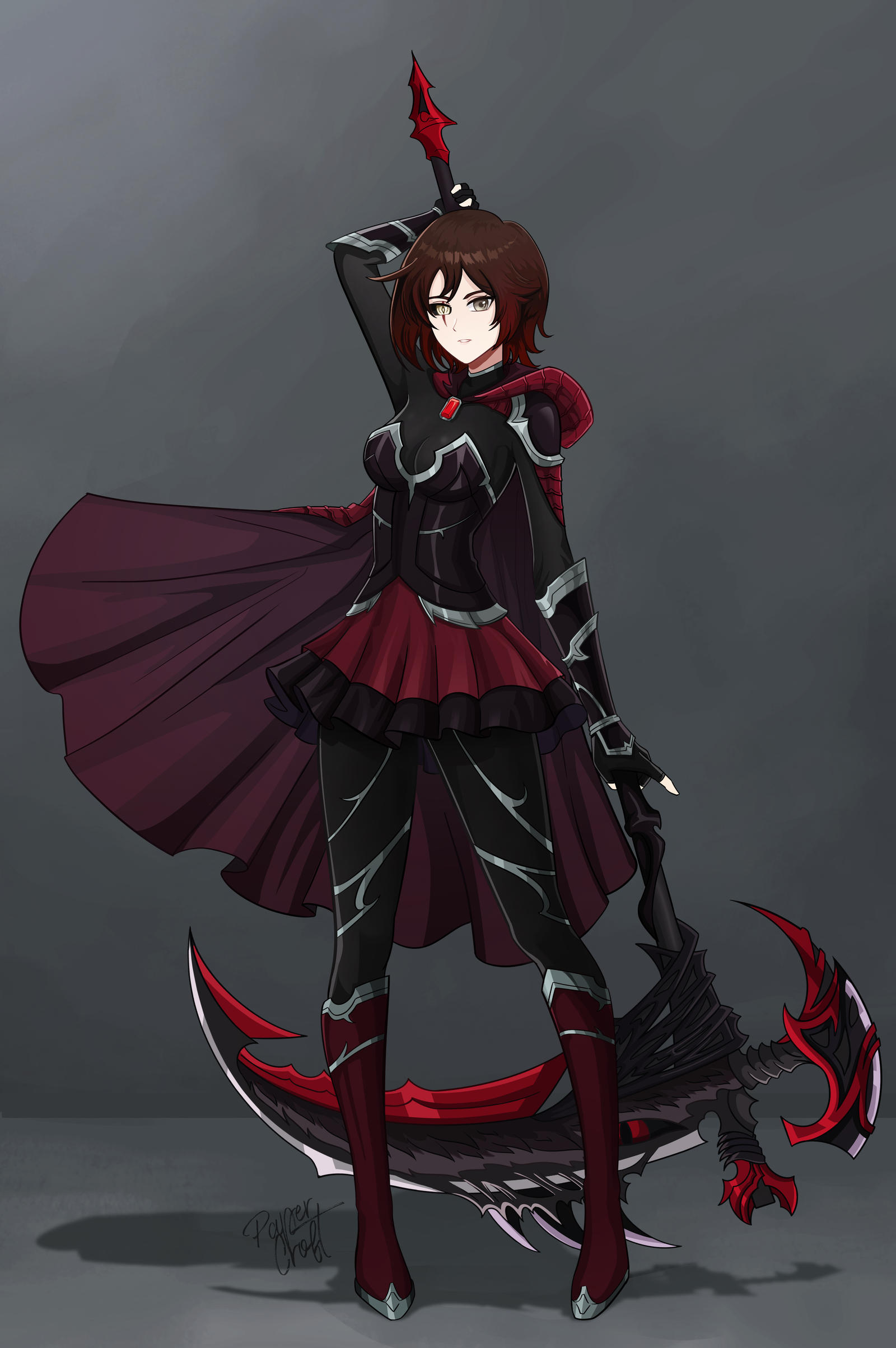 Rwby X Dmc Ruby Rose By Papercroft On Deviantart