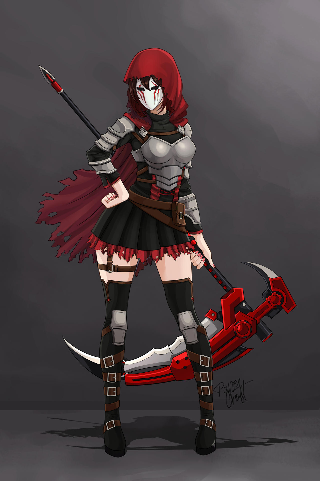 Grimm Masked Ruby Rose By Papercroft On Deviantart