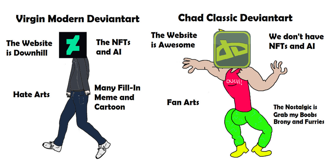 Virgin Modern Deviantart vs Chad Classic Deviantar by CoDXros3 on ... Virgin Modern Deviantart vs Chad Classic Deviantar by CoDXros3 on ...