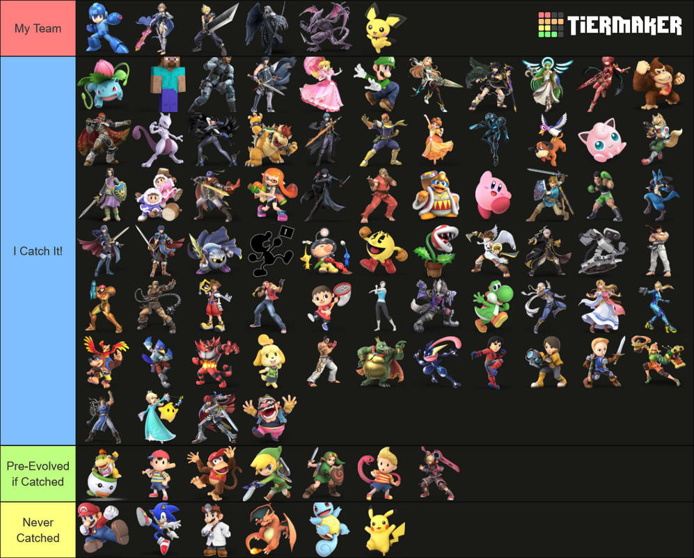 Pokemon Catching Smash Bros Fighters By Codxros3 On Deviantart