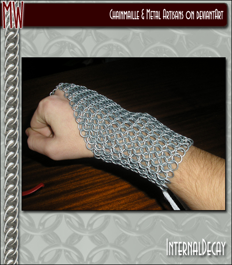 Chain Maille Bracer: InternalD by metalweavers on DeviantArt