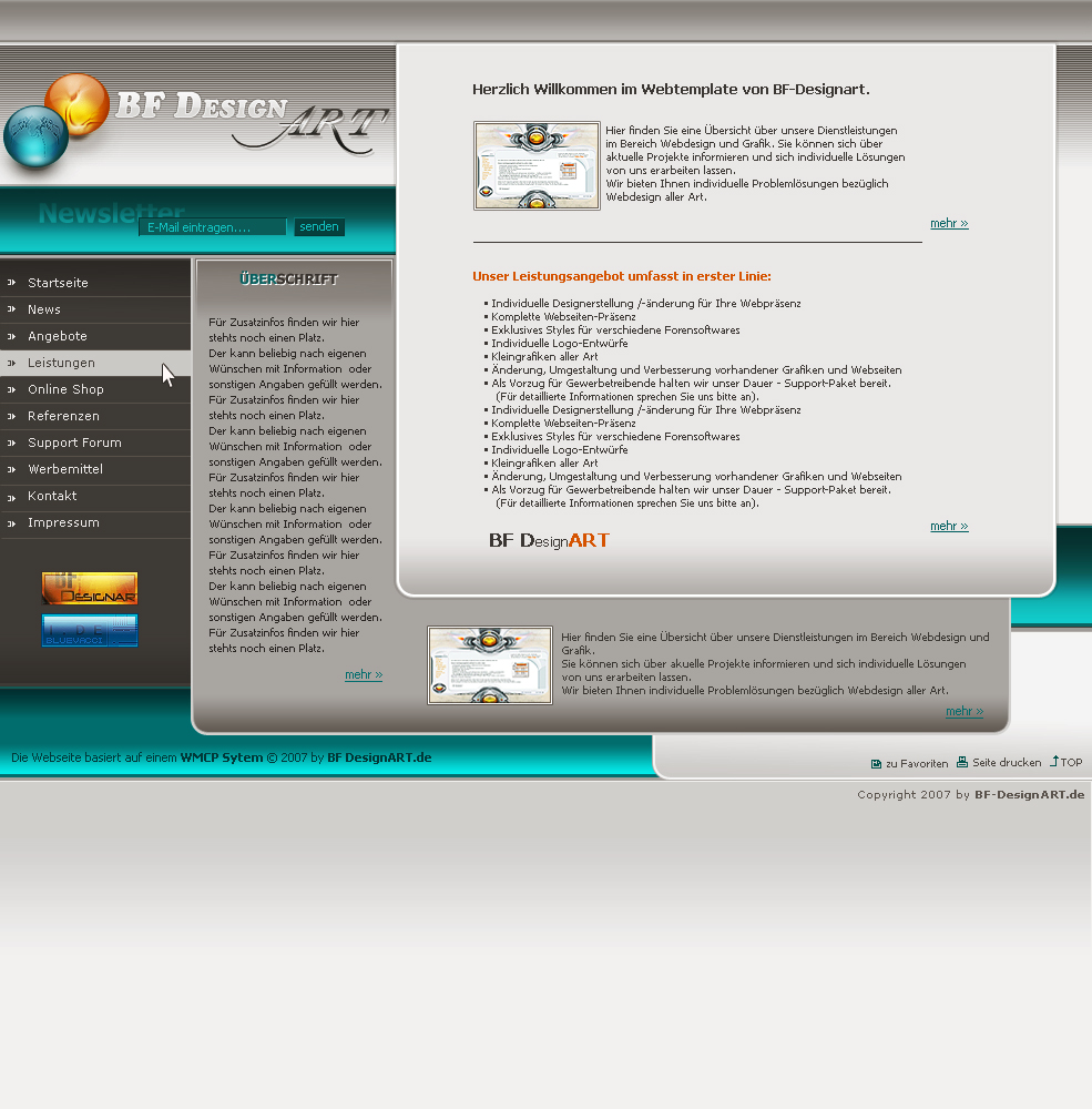 Webtemplate 044 by Bluevacci on DeviantArt