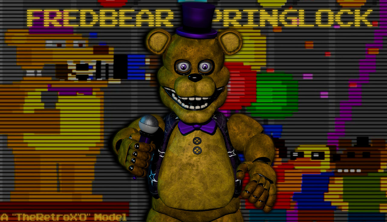 (C4D/FNAF 4) Fredbear FNAF 4 Springlock by TheRetroXDC4DFNAF on DeviantArt (C4D/FNAF 4) Fredbear FNAF 4 Springlock by TheRetroXDC4DFNAF on DeviantArt