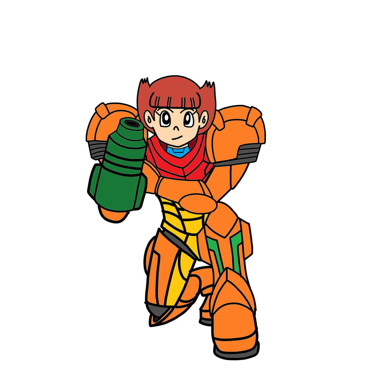Mami Sakura As Samus Aran With Armored By Omegaridersangou On Deviantart