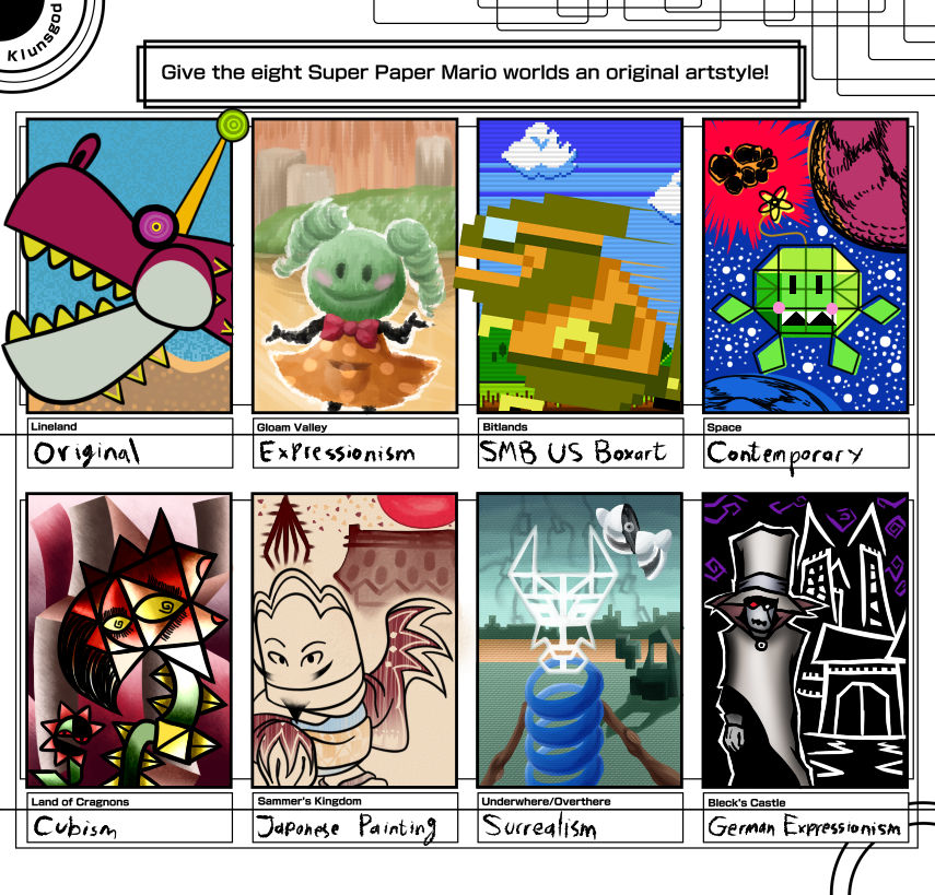 Super Paper Mario Styles By Klunsgod On Deviantart