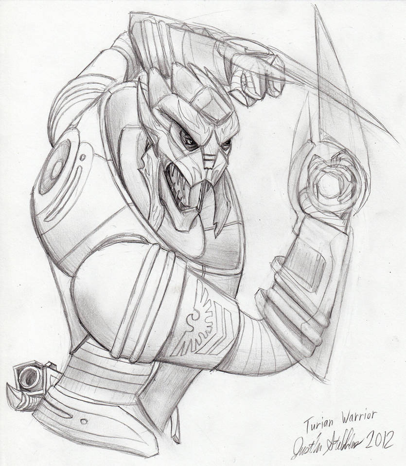 Turian Mass Effect By Saber Scorpion On Deviantart
