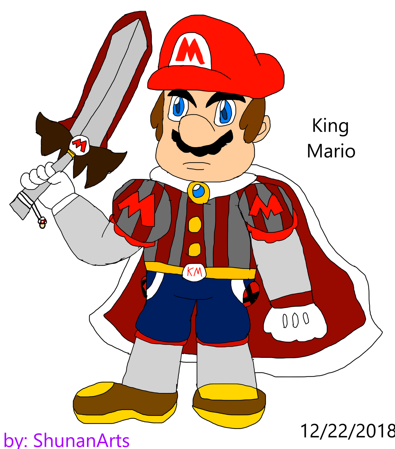 King Mario Mario Ver Tkuw By Shunanarts On Deviantart