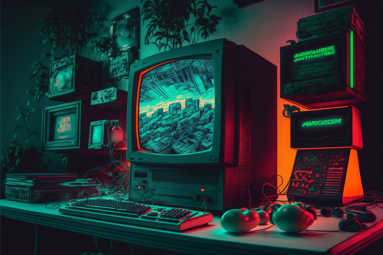 80s retro gaming diffused with modern gaming setup by MinhazAbtahi on ... 80s retro gaming diffused with modern gaming setup by MinhazAbtahi on ...