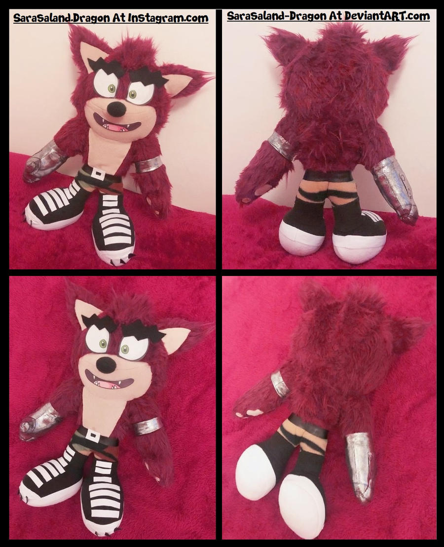 Commission Crunch Bandicoot Plush Doll By Miss Sarasa Designs On