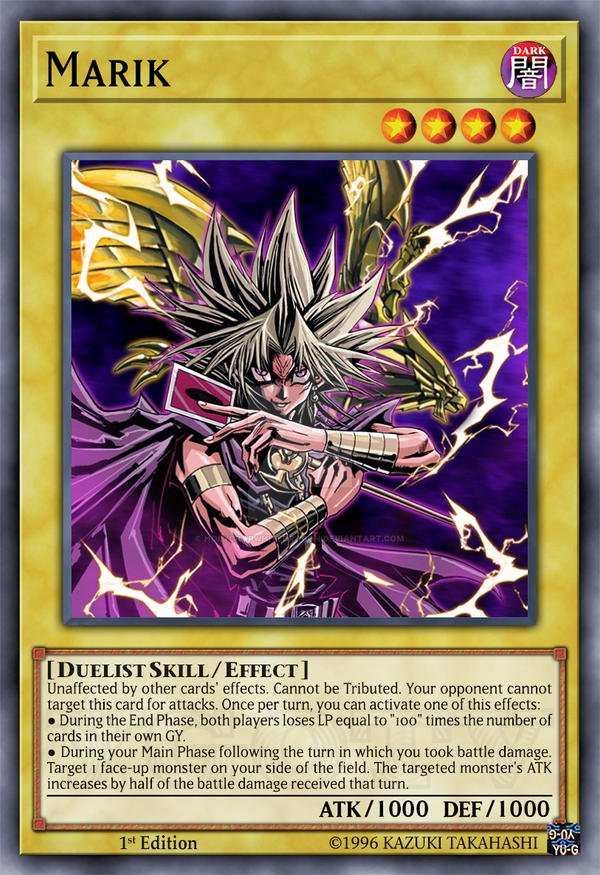 Marik Fanmade Card By Holycrapwhitedragon On Deviantart