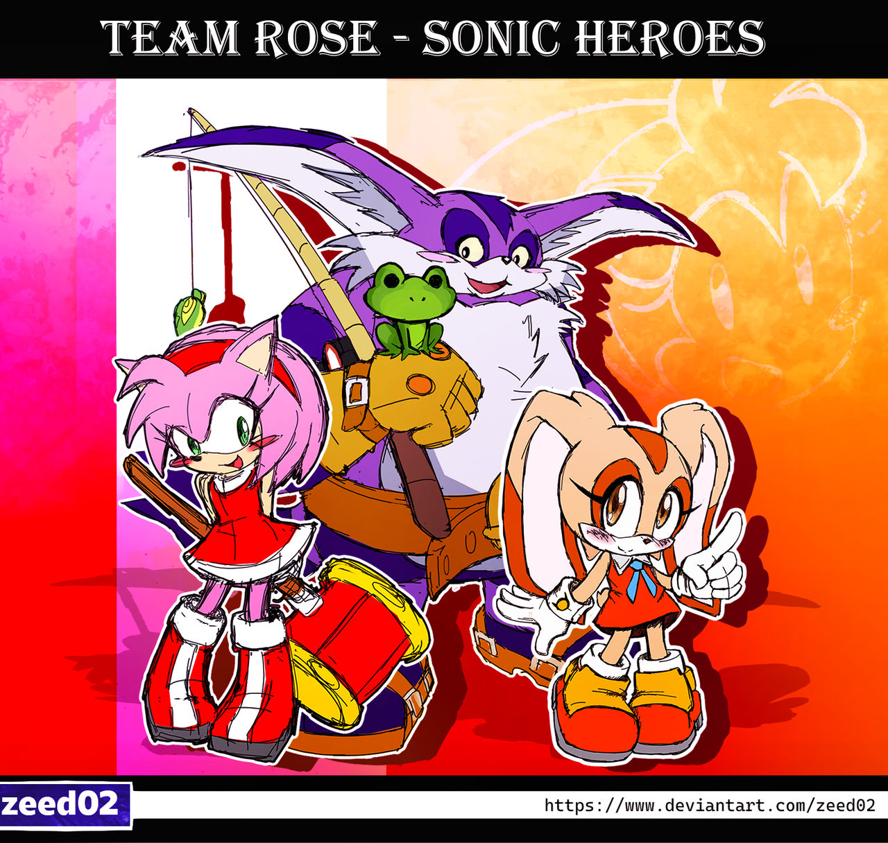 Zeed02 Team Rose Sonic Heroes By Almirantebodoke On Deviantart