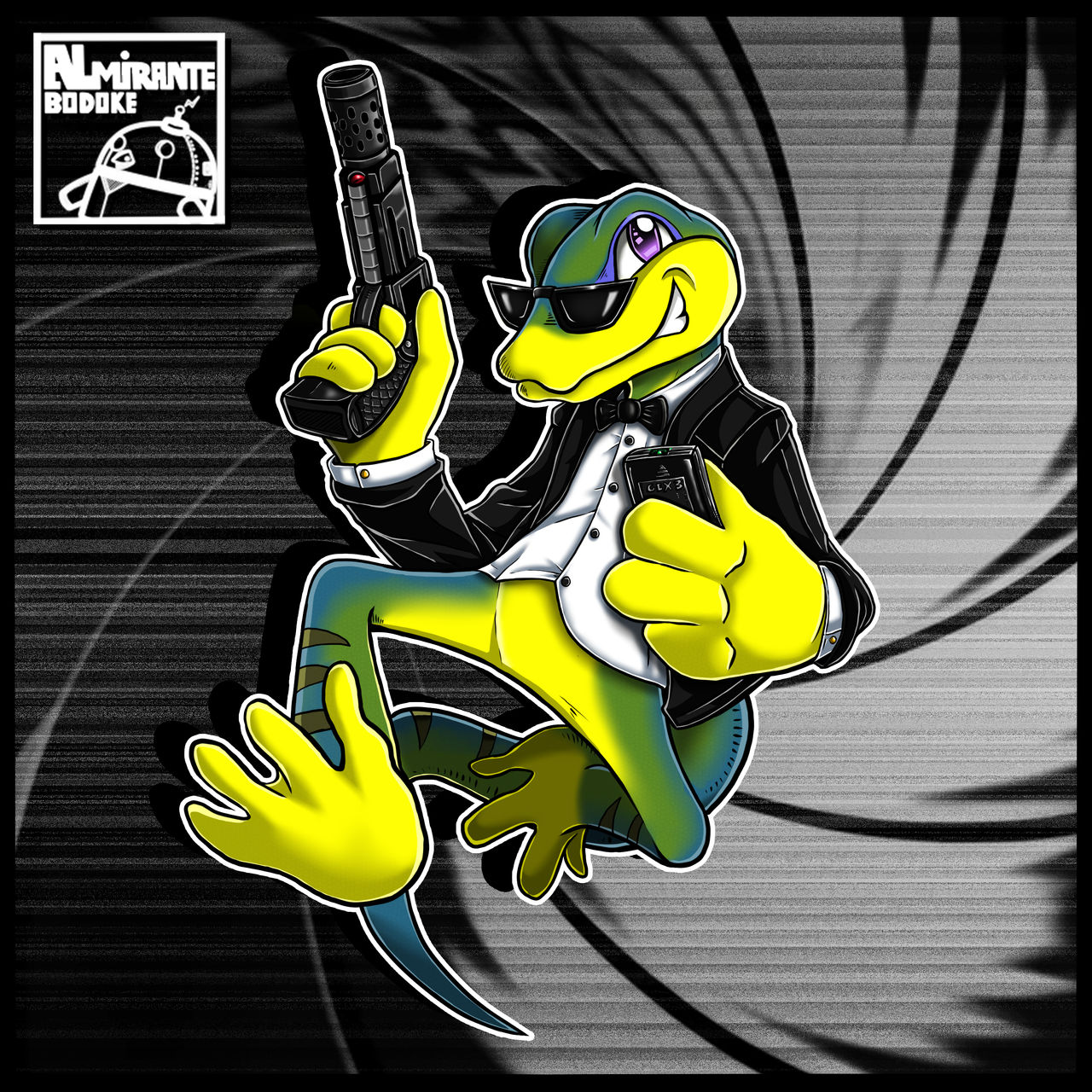 Agent Gex From Gex Enter The Gecko By Almirantebodoke On Deviantart