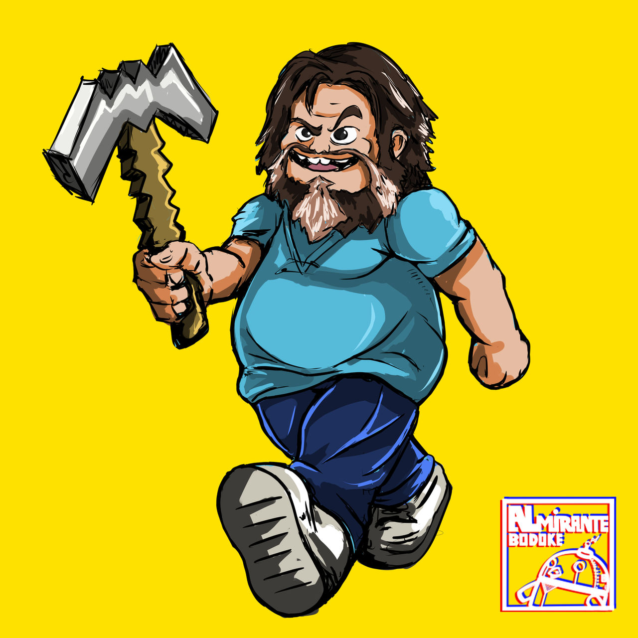 Stevejack Black Minecraft Movie Sketch By Almirantebodoke On Deviantart