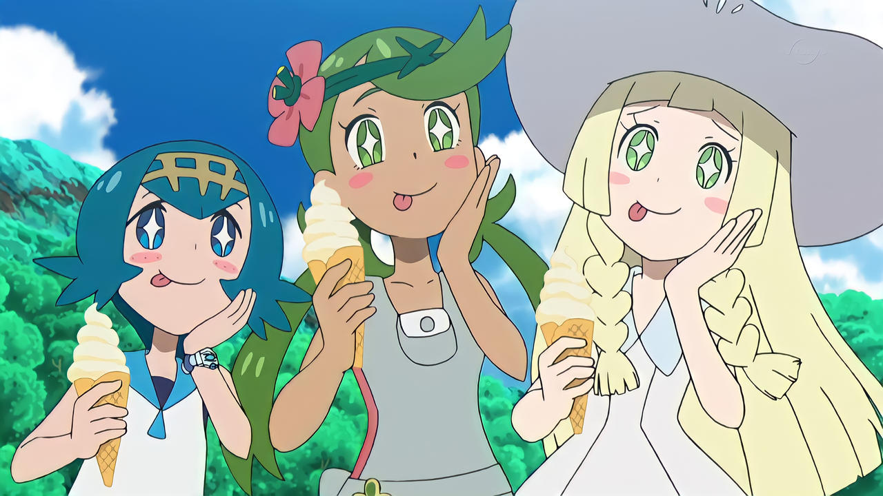 Lana Mallow And Lillie By Pokearceus On Deviantart