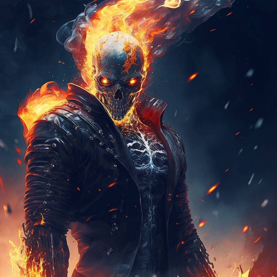 Ghost Rider By Nerdyaiartist On Deviantart