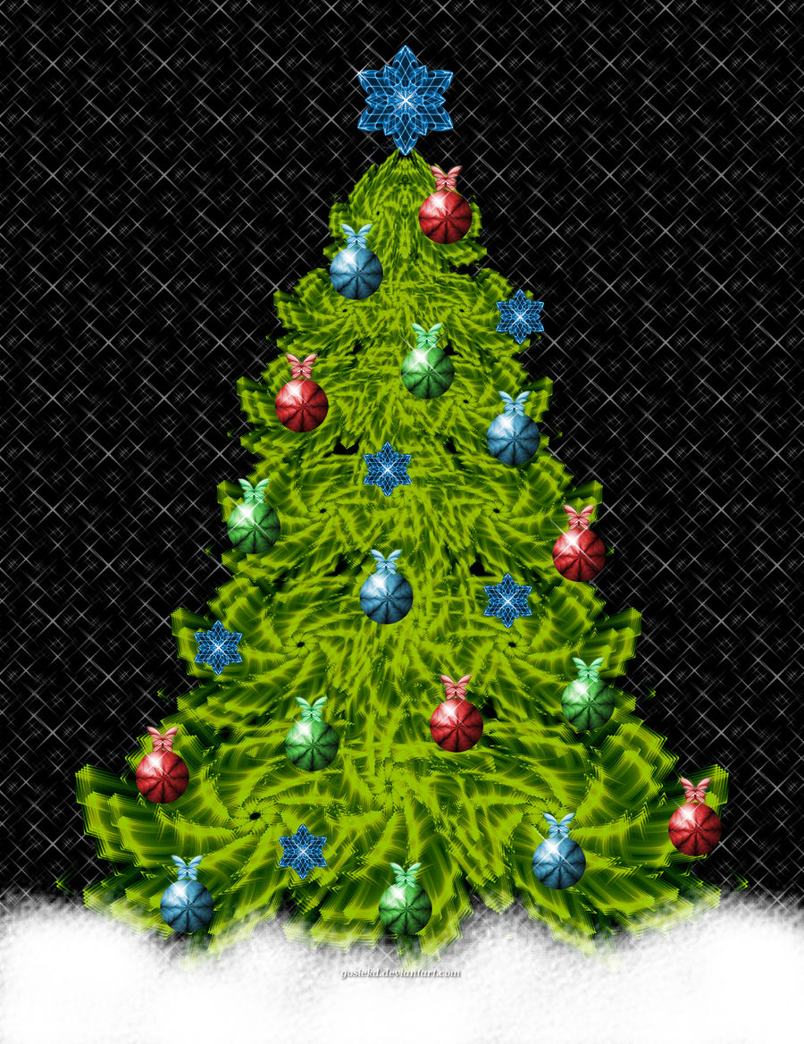 Christmas tree by gosiekd on DeviantArt