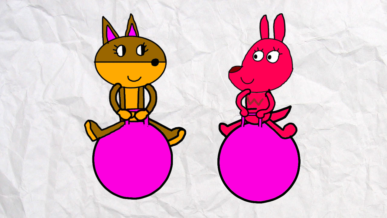 Wendy And Vicky On Hopper Balls By Jurrianskylark On Deviantart