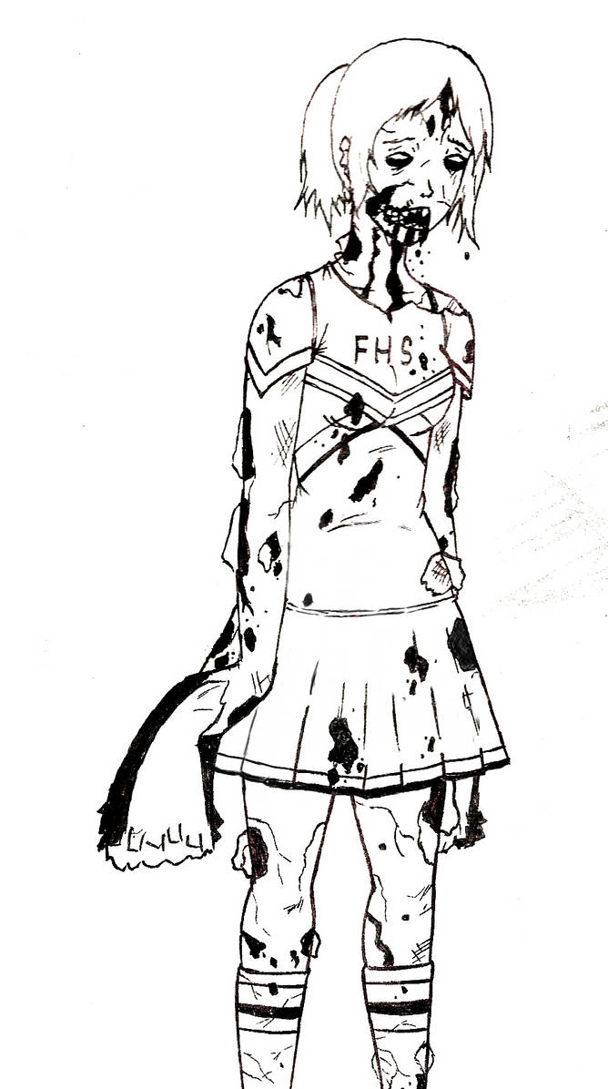 Revised Zombie Cheerleader By Jigensuzuki On Deviantart