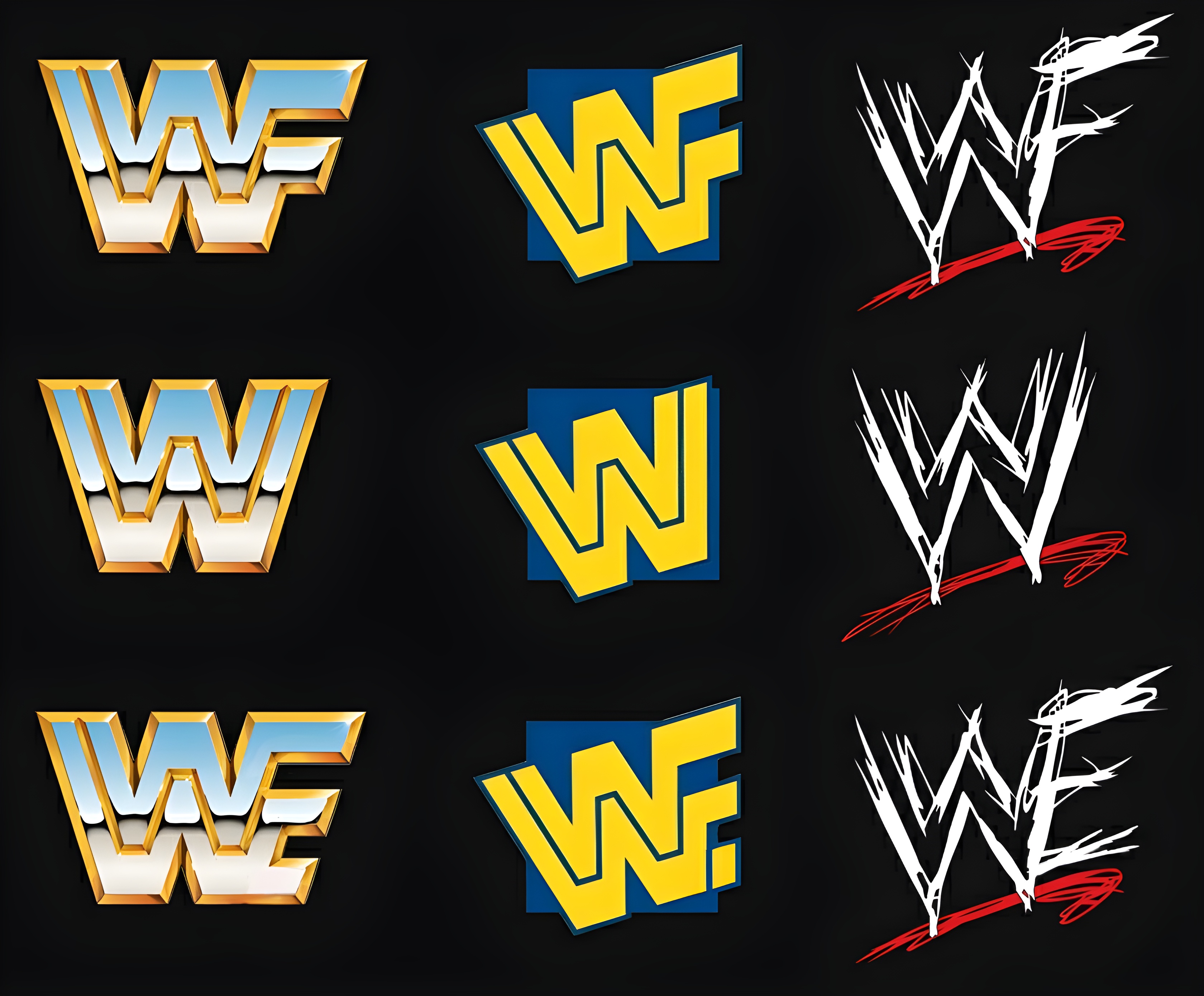 Wwf Block Logo Outline By Insanity Designs On Deviantart 49 Off