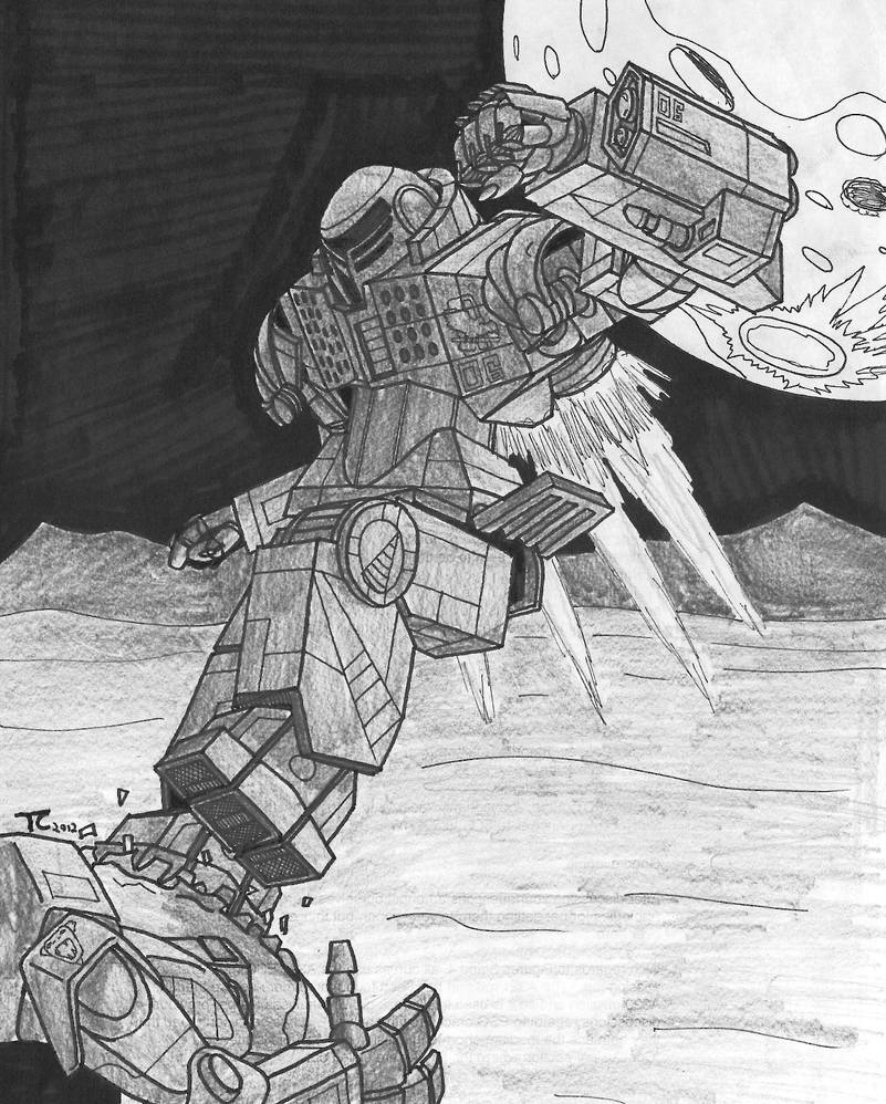 Ker Assault Mech Stomps Some Heads By Thecentipede On Deviantart