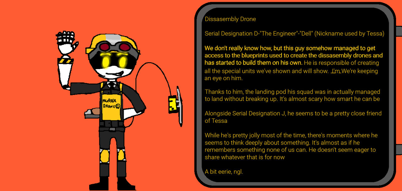 Murder Drones based on TF2: Engineer Drone (6/11) by lunaitor on DeviantArt Murder Drones based on TF2: Engineer Drone (6/11) by lunaitor on DeviantArt