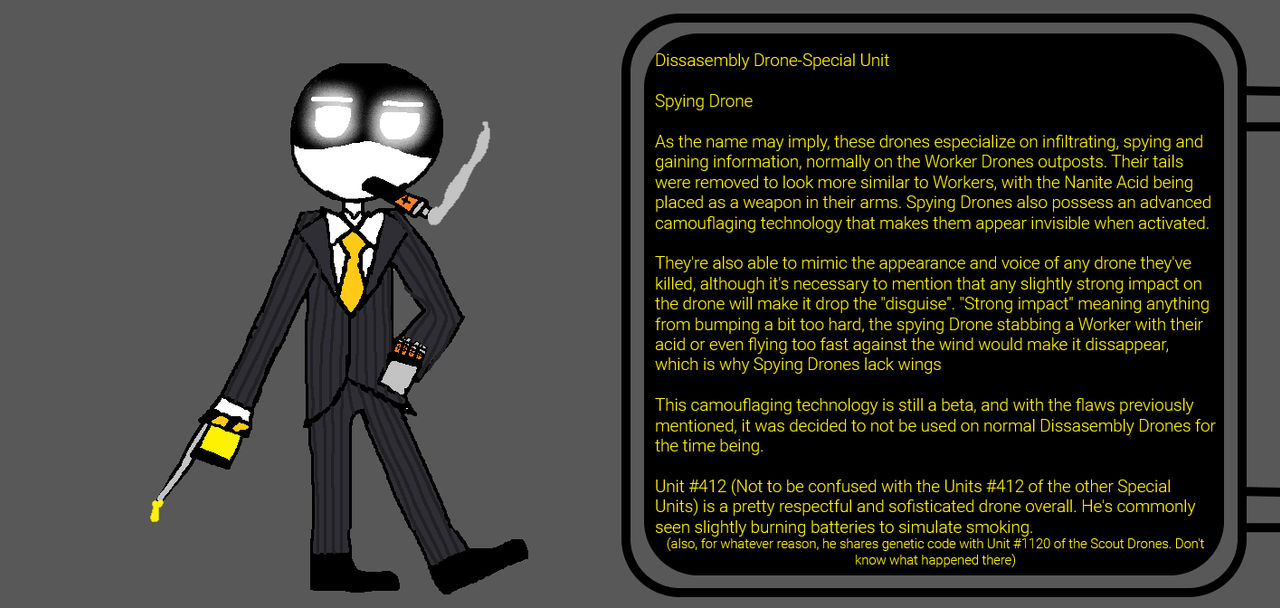 Murder Drones based on TF2: Spying Drone (9/11) by lunaitor on DeviantArt Murder Drones based on TF2: Spying Drone (9/11) by lunaitor on DeviantArt