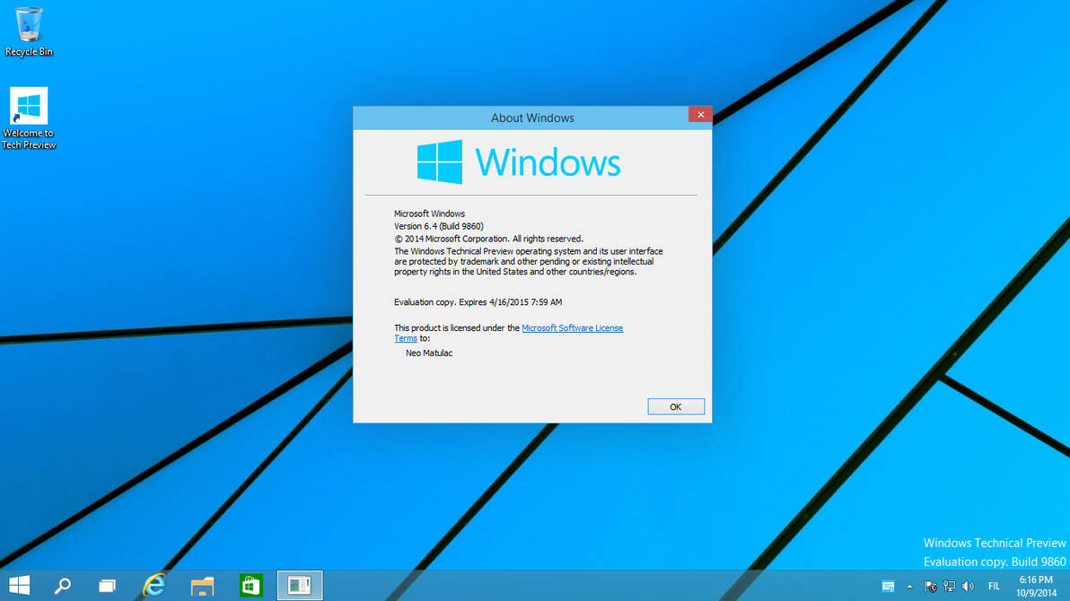Windows 10 Build 9860 by xXNeoJadenXx on DeviantArt Windows 10 Build 9860 by xXNeoJadenXx on DeviantArt