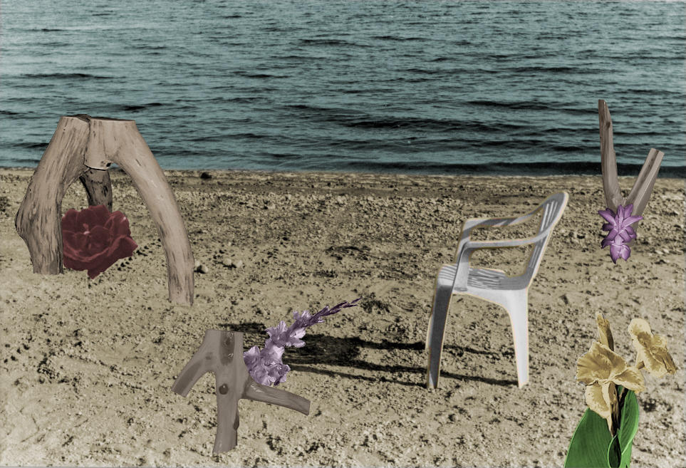 Colorized art on beach by torrentflame on DeviantArt