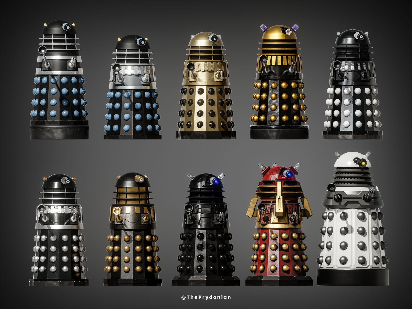 Supreme Dalek Lineup by ThePrydonian on DeviantArt Supreme Dalek Lineup by ThePrydonian on DeviantArt