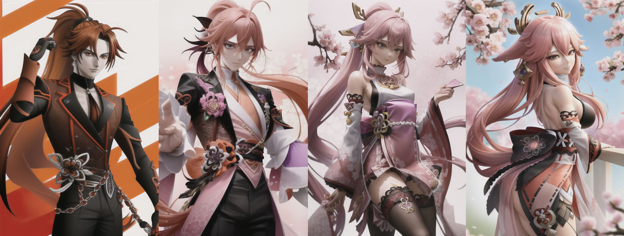 Diluc To Yae Miko Tg By Fakenameyfakenamey On Deviantart
