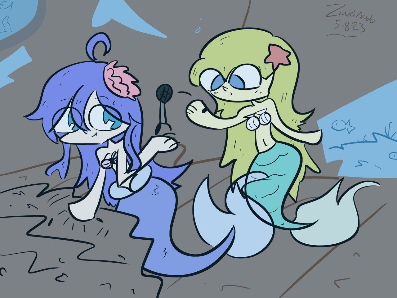 Com Fuuko And Ningyohime By Zakinodo On Deviantart