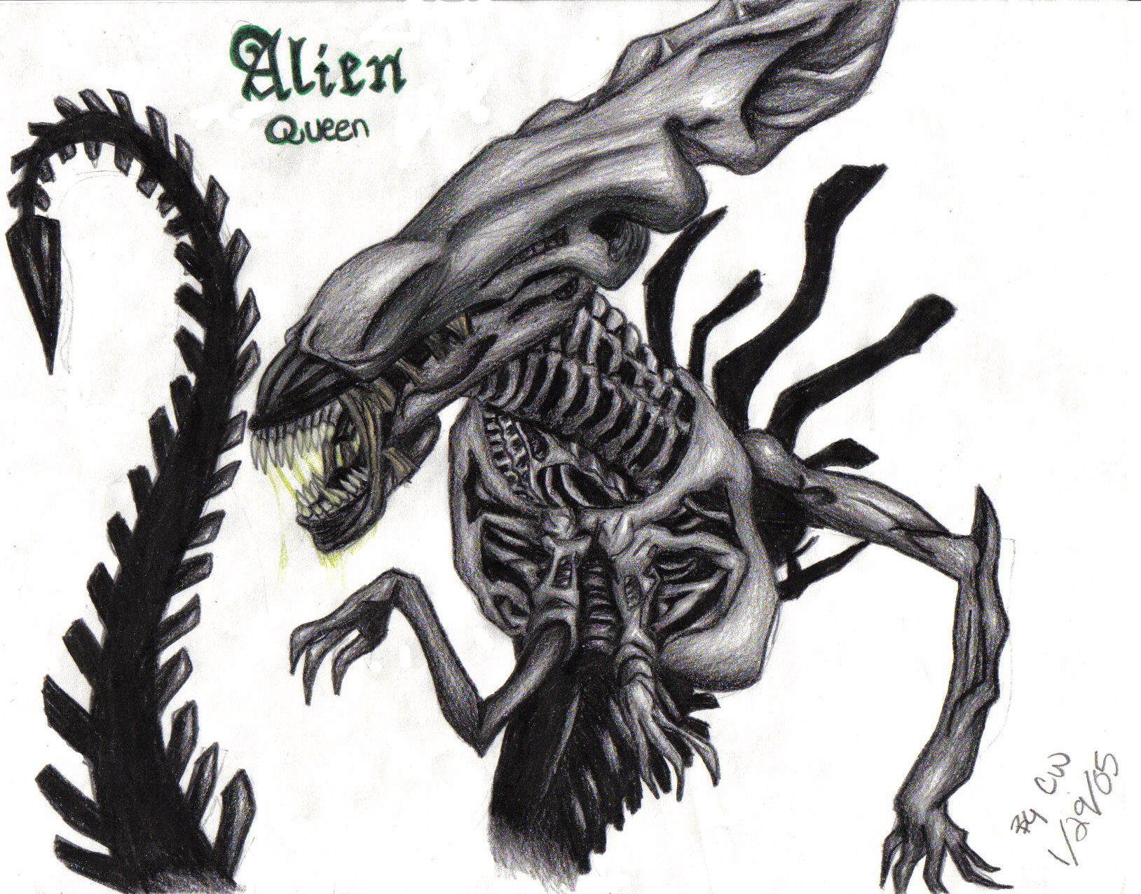 How To Draw Alien Queen