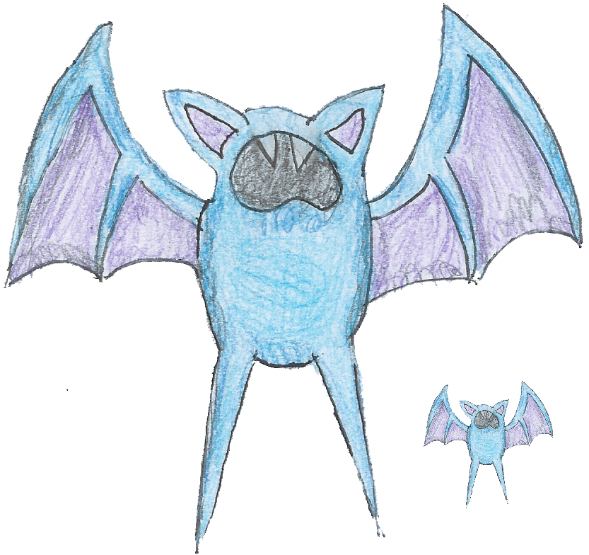 HandDrawn Zubat by MarcusCake on DeviantArt