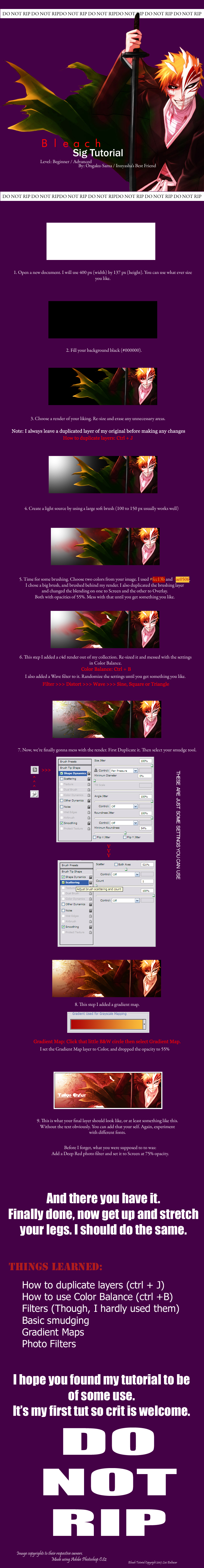 Bleach Signature Tutorial by Ongaku-sama on DeviantArt