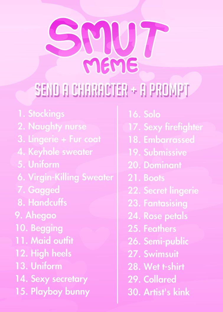 Smut Meme Prompts By Thewildcard101 On Deviantart