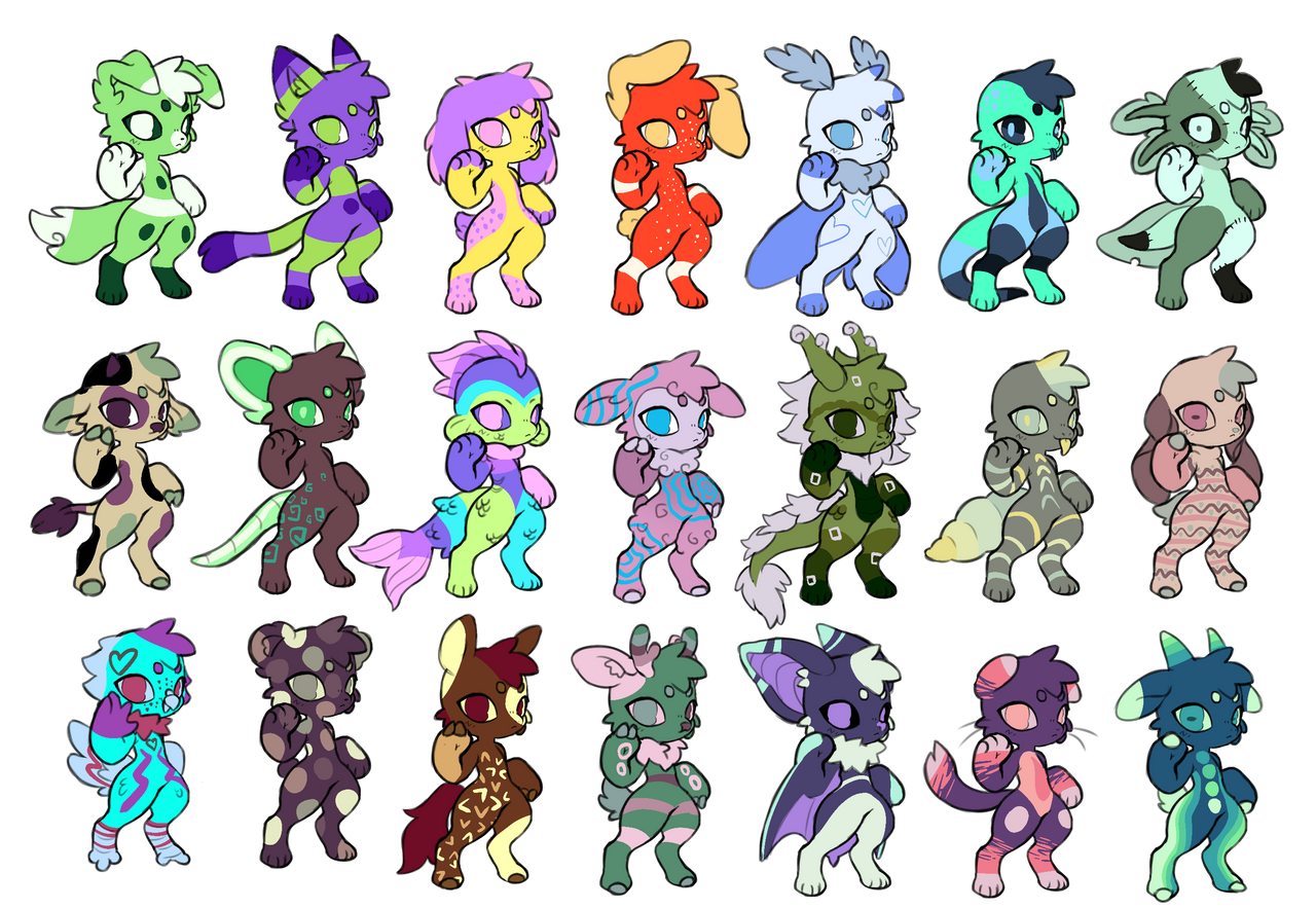 Furry Base Adopts By Underfan5 On Deviantart